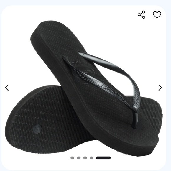 Havaianas | Shoes | Havaianas Slim Flatform Flip Flop Sandals Black ...